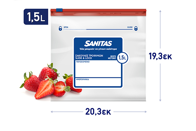 Slide & Lock Food Bags Small size